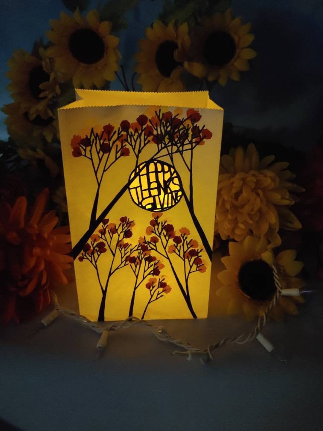 Thanksgiving Decoration - Fall Decoration Autumn Decor - Fall Luminary ...