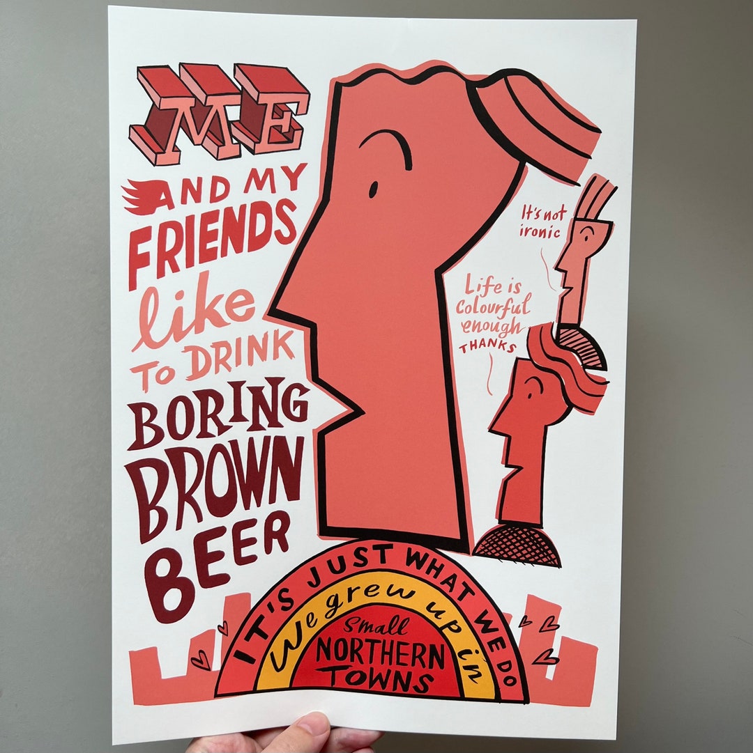 Boring Brown Beer A3 Print // the Art of Cask - Etsy