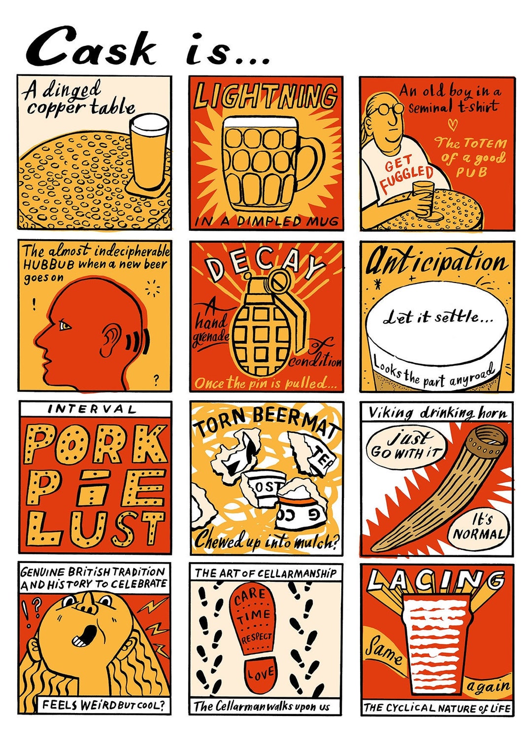 Cask Is... A3 Comic Print // the Art of Cask - Etsy