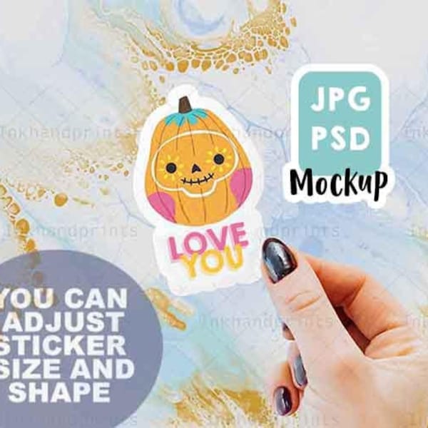 Hand Mock up for Stickers - Etsy