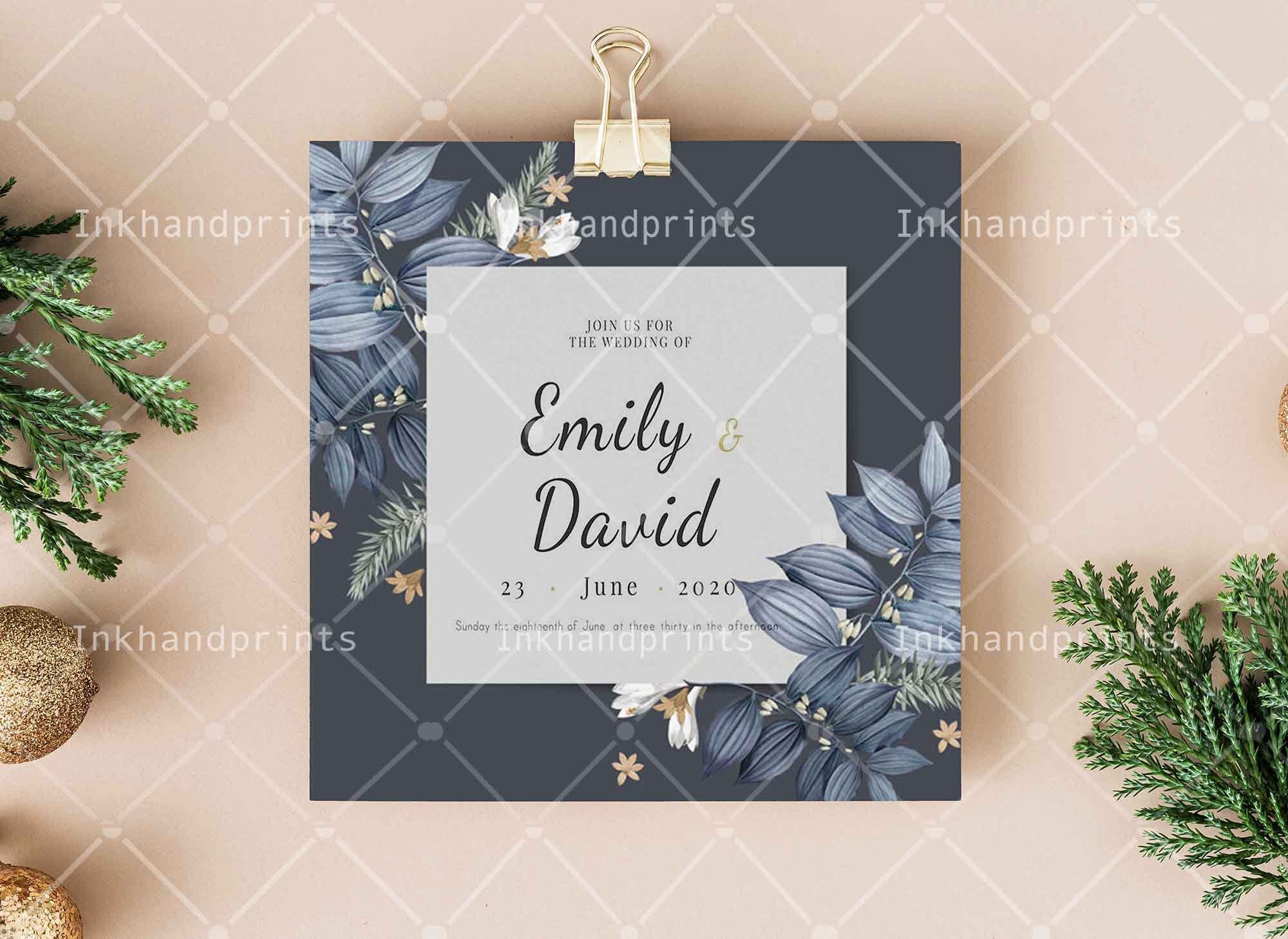Christmas Card Mockup: Square Stationery Template (PSD, PNG, JPG) - Etsy