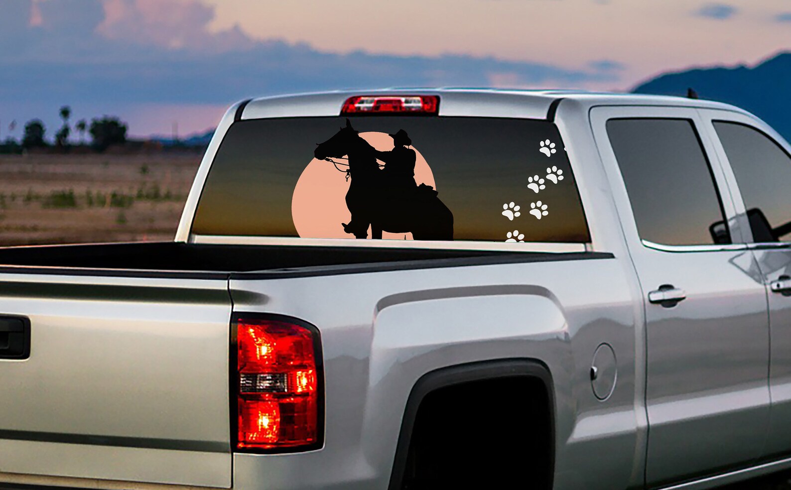 JPG PSD Vinyl Decal / Sticker Rear Window Car Mockup 4x4 | Etsy