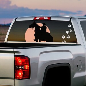 JPG + PSD Vinyl Decal / Sticker Rear Window Car Mockup, 4x4 Window ...