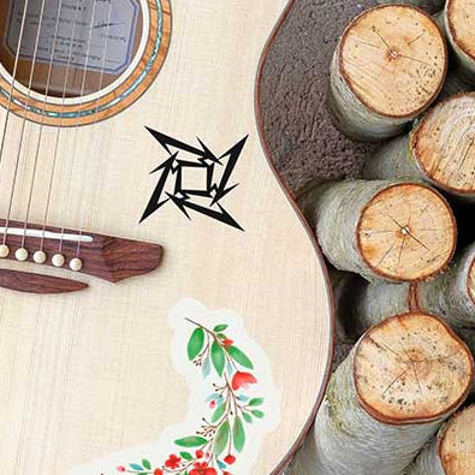 PSD JPG Vinyl Decal / Sticker Guitar Mockup Laptop Desktop - Etsy