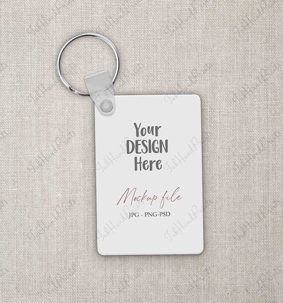 PNGJPGPSD Blank Rectangle Shaped Keychain Mockuprectangle - Etsy