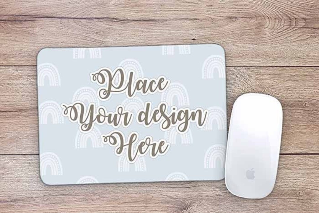 PSD JPG PNG Dye Sublimation Rectangle Mousepad Mock Up, Template Blank Mousepad Mockup, Office ...