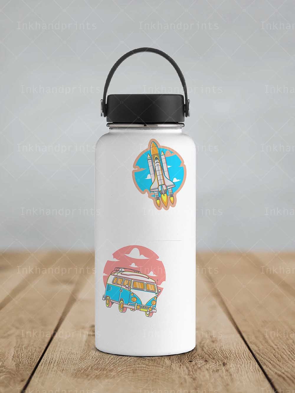 JPG PSD Vinyl Decal / Sticker Hydro Flask Sticker Mockupsvg - Etsy