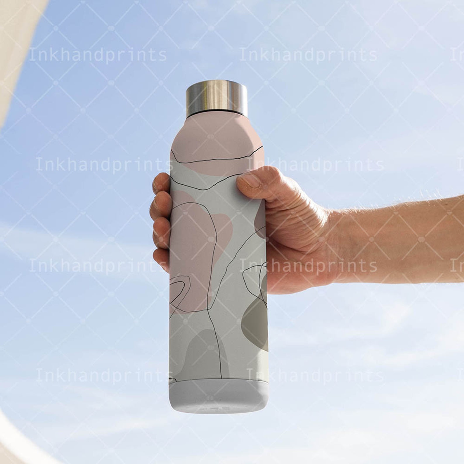 JPG PSD Vinyl Decal / Sticker Hydro Flask Sticker Mockupsvg | Etsy