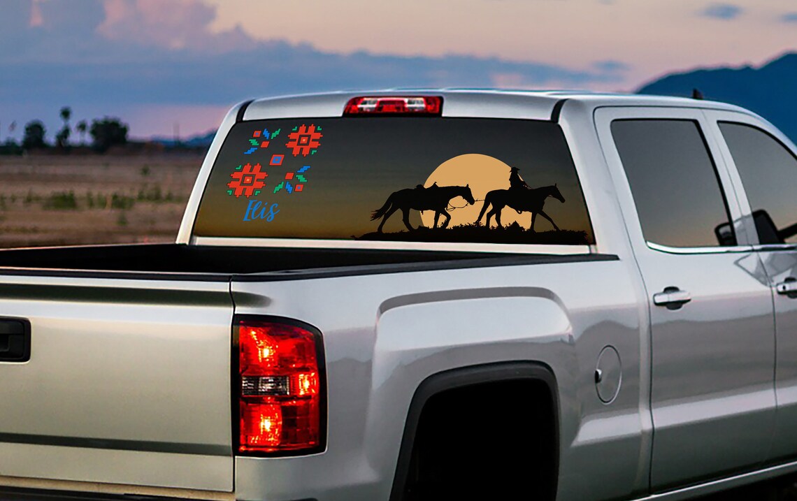 JPG PSD Vinyl Decal / Sticker Rear Window Car Mockup 4x4 - Etsy