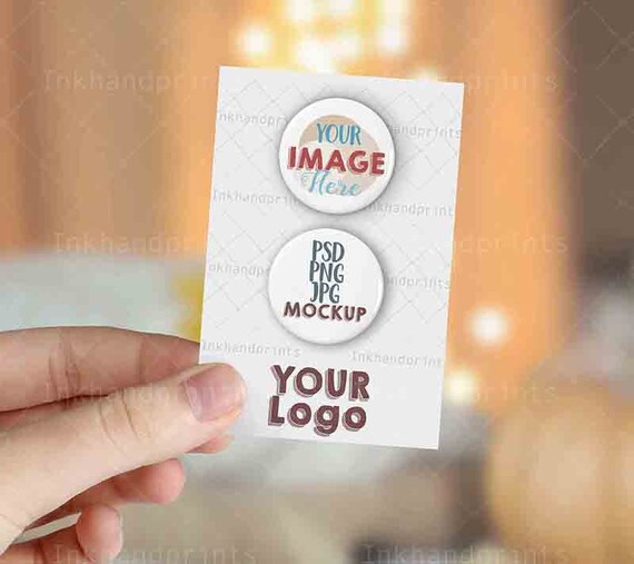 PNG JPG PSD Set Pin Button Mockup simple pin Button set | Etsy