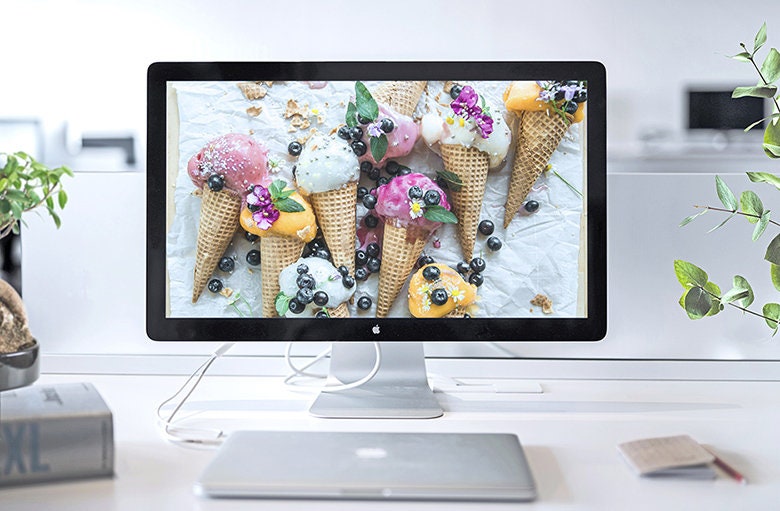 JPG PSD Computer Mockup Desktop Product Mockup Imac | Etsy