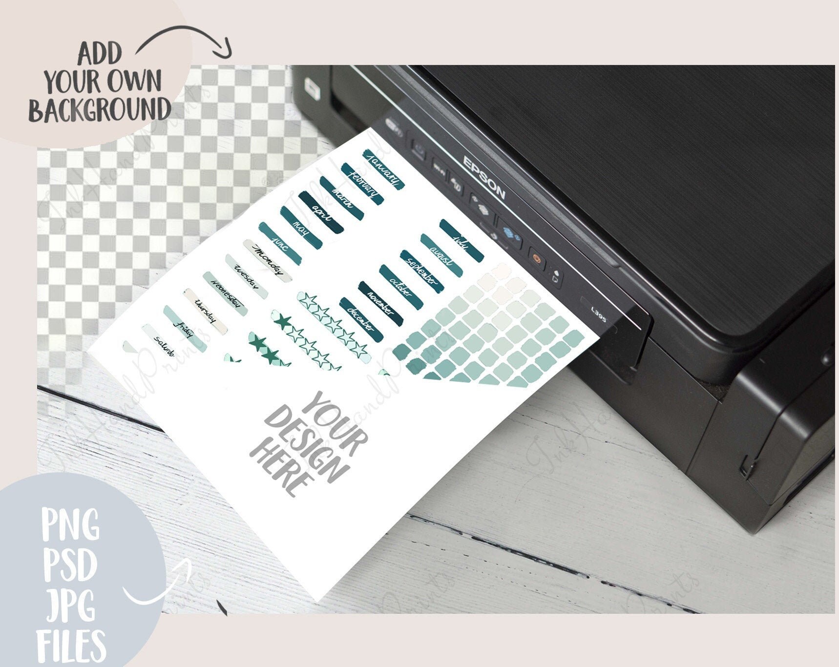 Home Printer Mock-upprinter Mockup Pageprinting Sheet - Etsy Canada