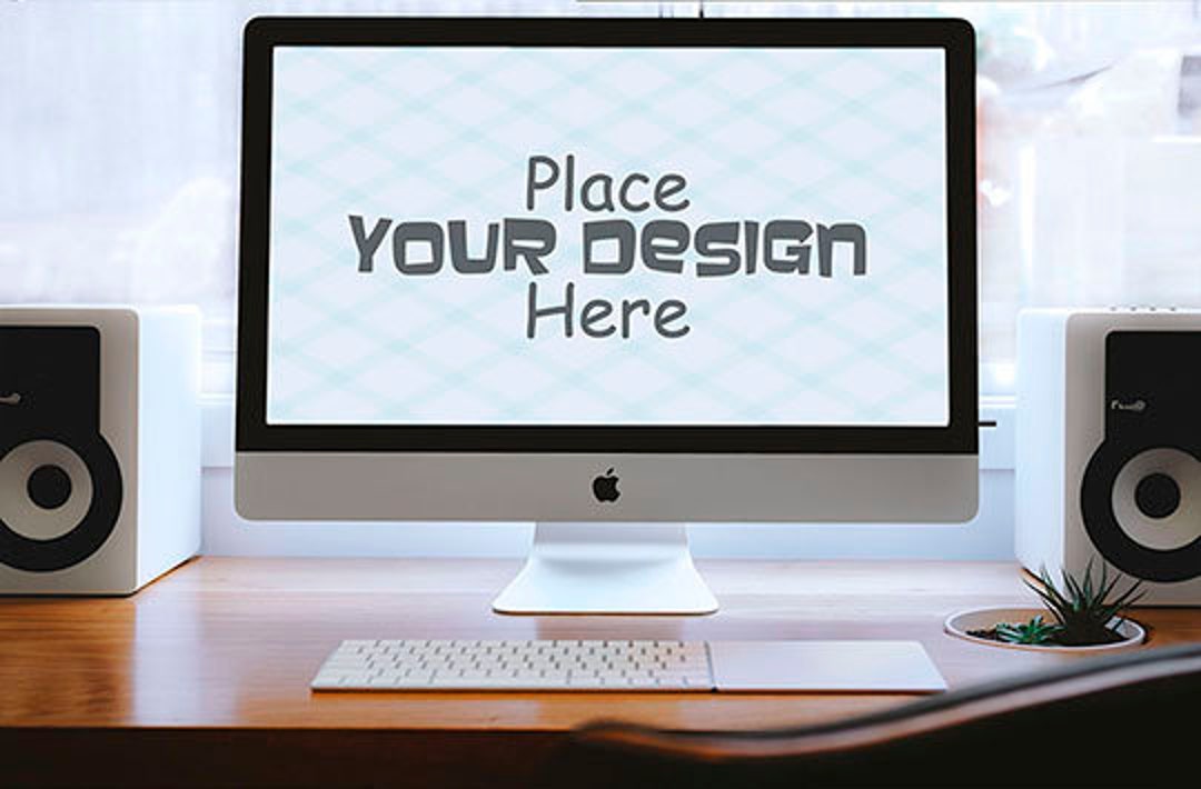JPG PSD Computer Mockup, Desktop Product Imac Mockup, Styled Stock Mock ...