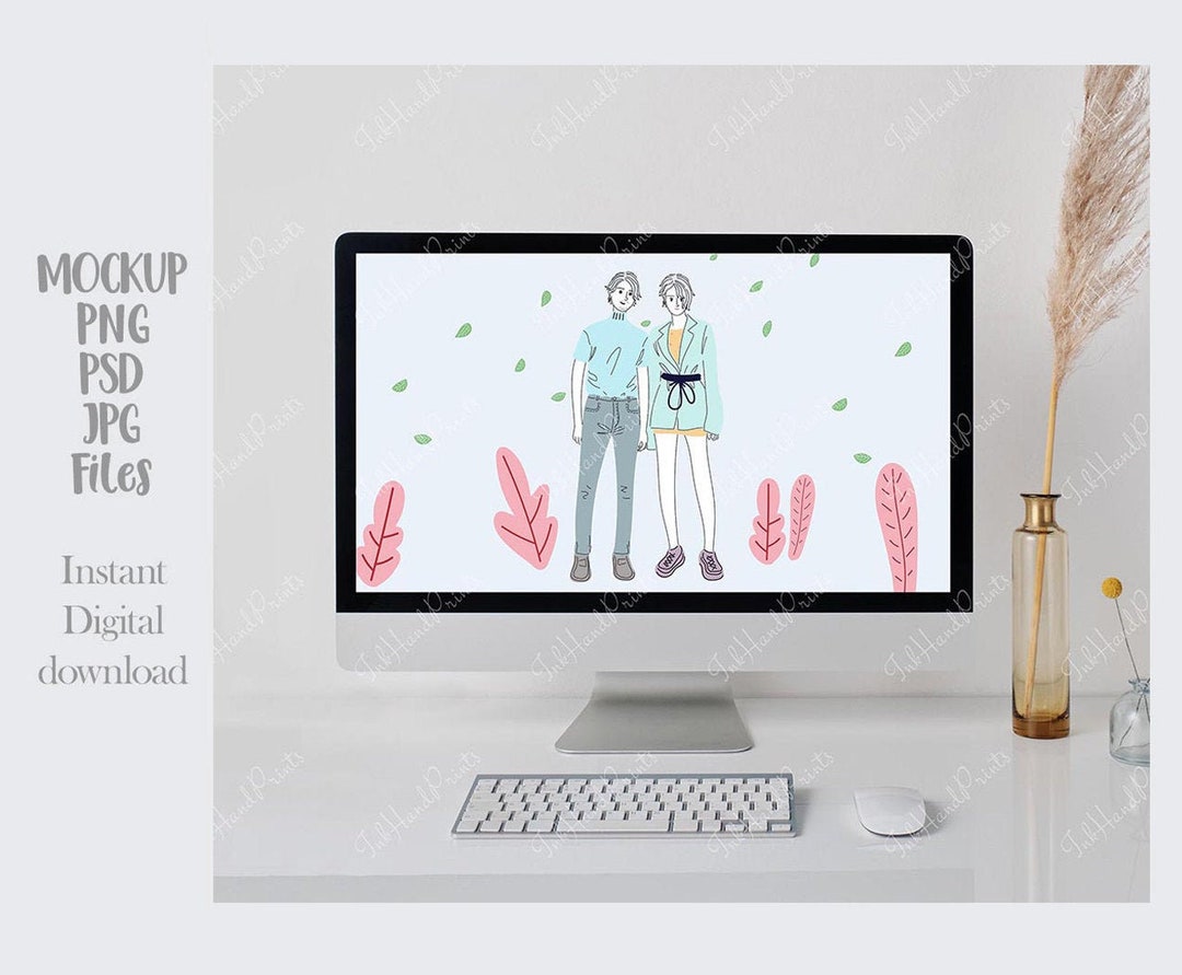 PNG,JPG,PSD Computer Mockup,desktop Product Mockup,imac Mockup,simple ...