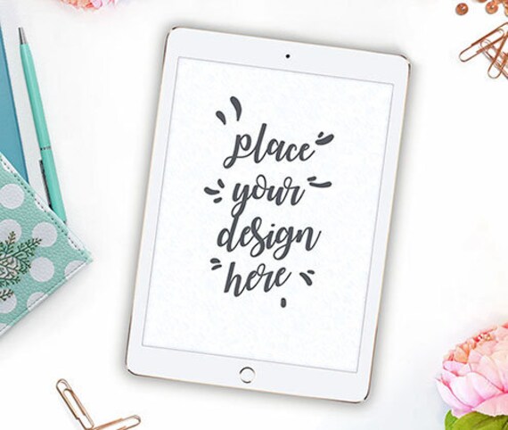 Ipad JPG PSD Mockup screen mock-up Tablet styled mockup | Etsy