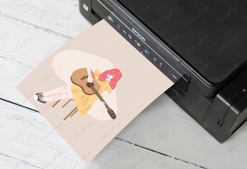 Home Printer Mock-upprinter Mockup Pageprinting Sheet - Etsy