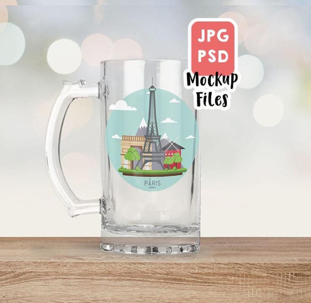 Beer Mug Mockup: 26.5 Oz Dye Sublimation (PSD, JPG) - Etsy UK