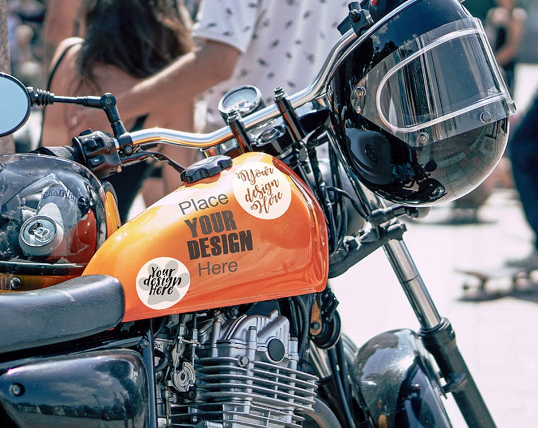 JPG PSD Motorcycle Vinyl Decal / Sticker Mockup,mockup for Svg Vinyl ...