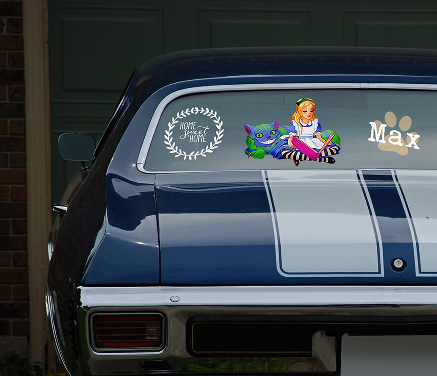 JPG PSD Vinyl Decal / Sticker Rear Window Car Mockup Vinyl | Etsy