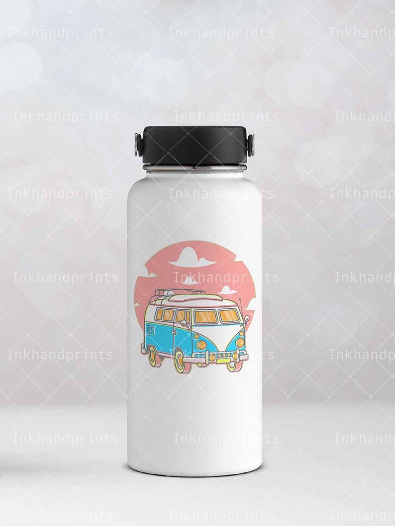 JPG PSD Vinyl decal / sticker hydro flask sticker MockupSVG | Etsy