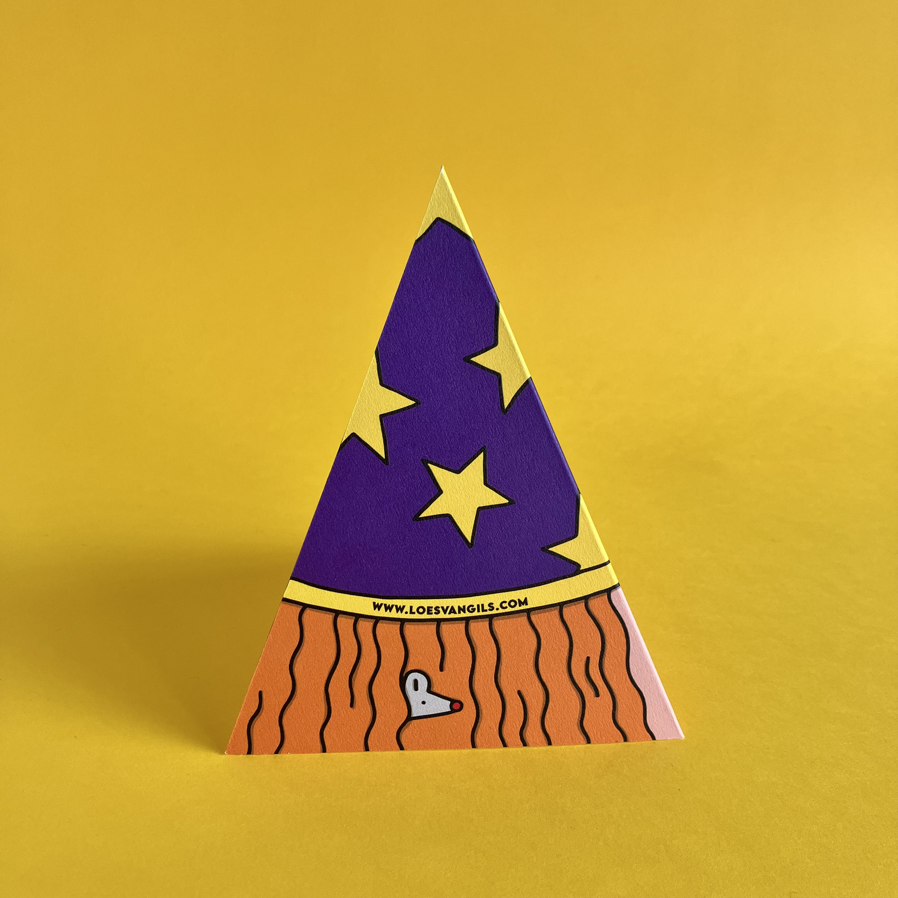 Illustrated Die Cut Fold Out Birthday Card Wizard With Envelope ...