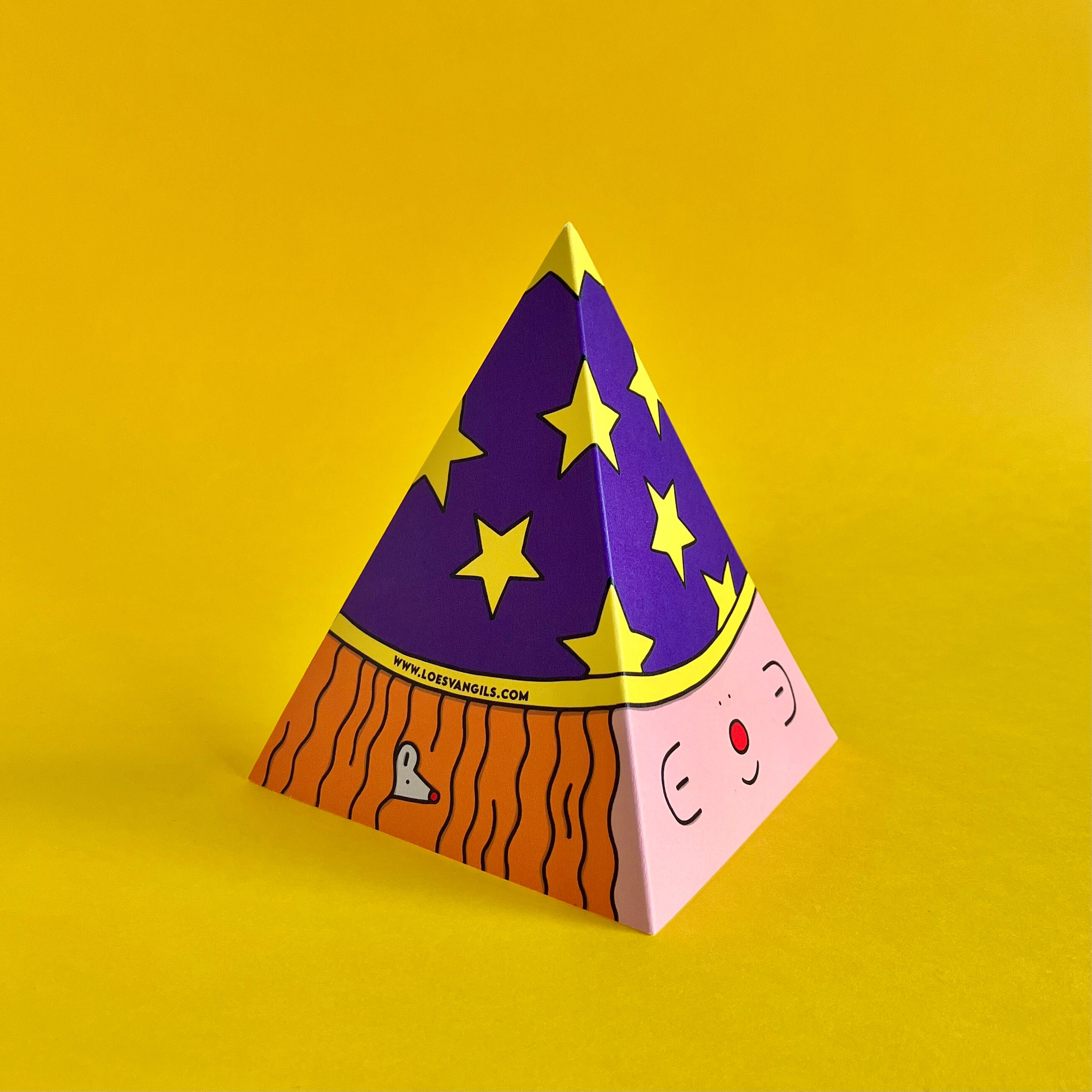 Illustrated Die Cut Fold Out Birthday Card Wizard With Envelope ...