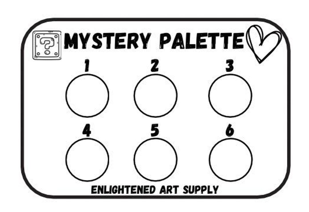 Mystery Dot Card Palette | Handmade Artisan Paint | Mystery Colors ...