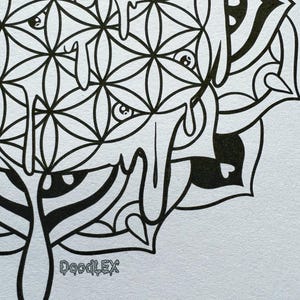 Flower of Life Coloring Page | Sacred Geometry | Digital Download | A4 ...