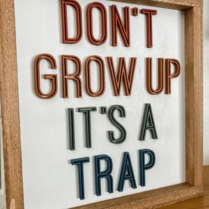 Playroom Sign - Don't Grow up - Play Sign - Kids Decor - Nursery Sign ...