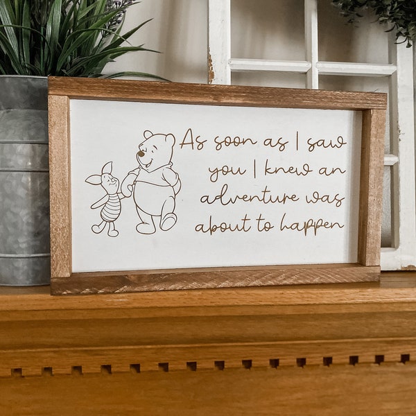 Winnie the Pooh Adventure Sign - Etsy
