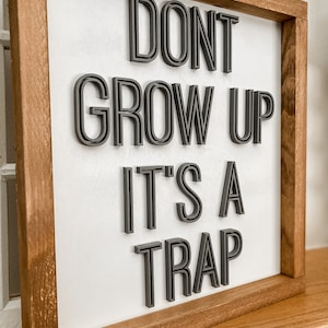 Playroom Sign - Don't Grow up - Play Sign - Kids Decor - Nursery Sign ...