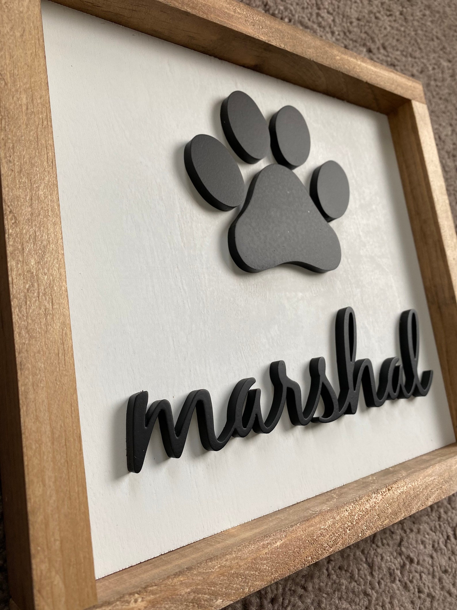 Paw Print Sign Dog Sign Pet Sign Animal Sign - Etsy