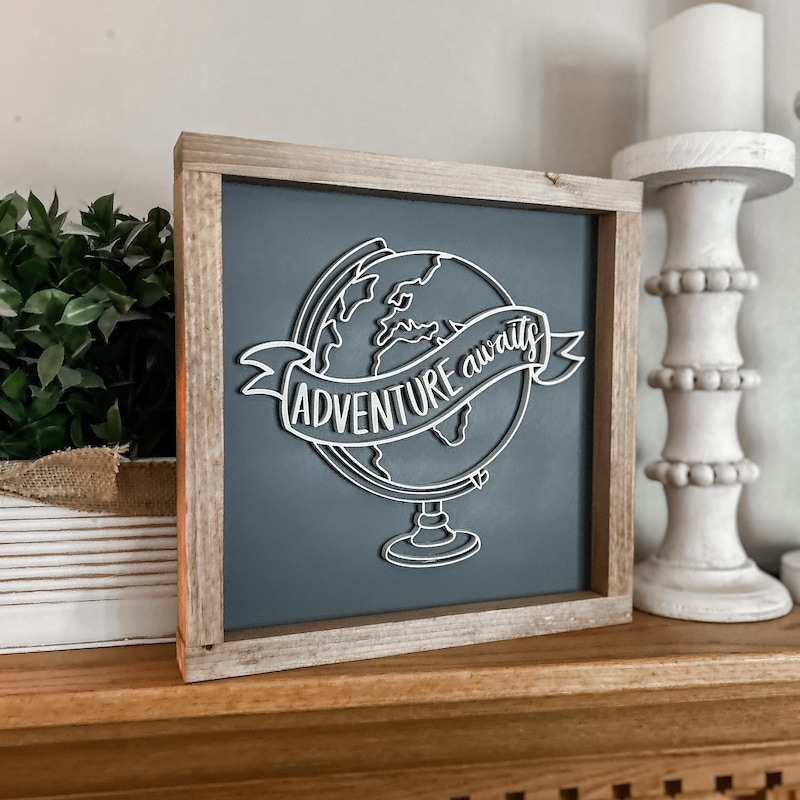 Adventure Awaits Sign - Etsy