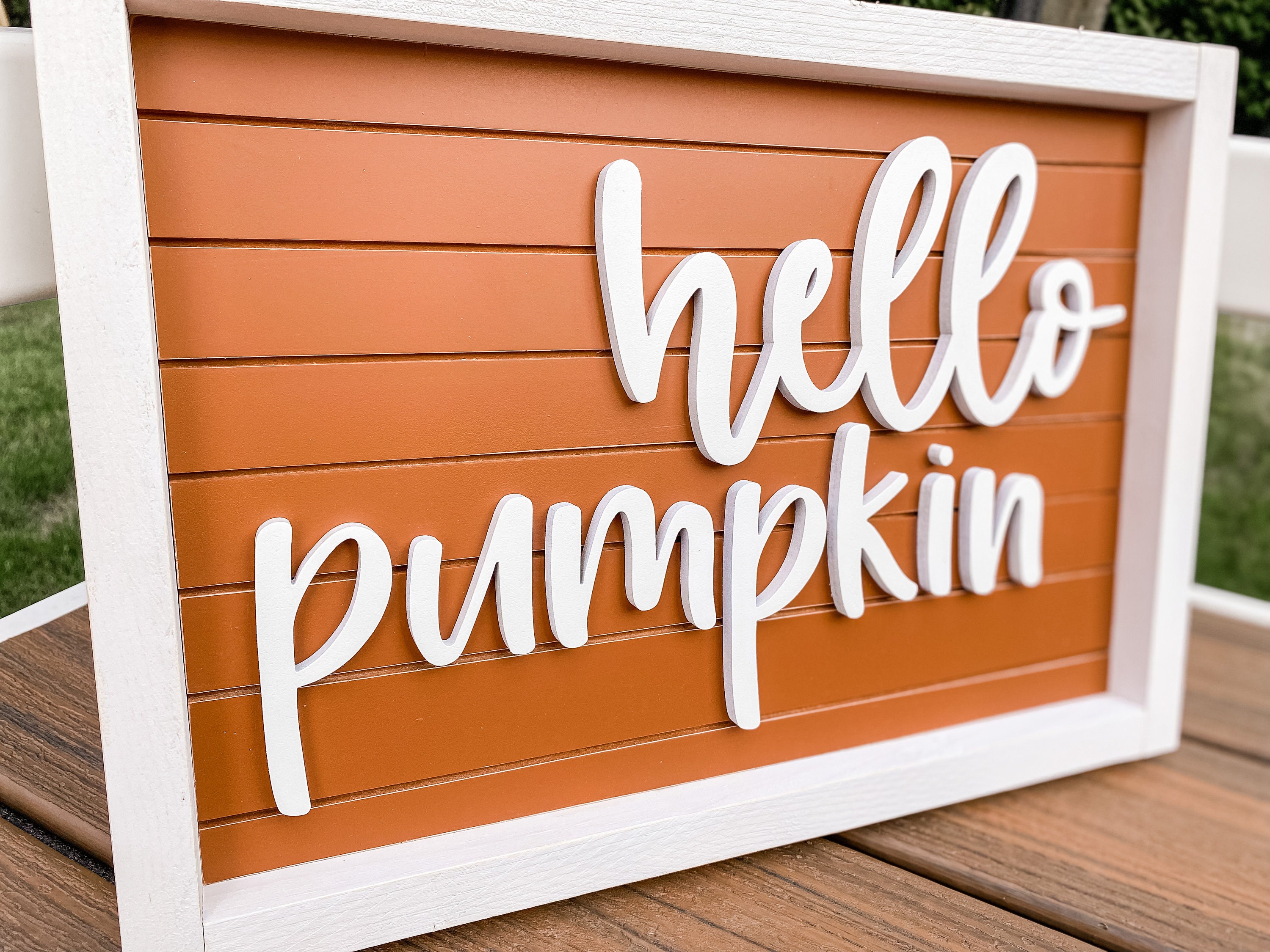 Hello Pumpkin Pumpkin Sign Fall Sign Fall Decor Fall - Etsy UK
