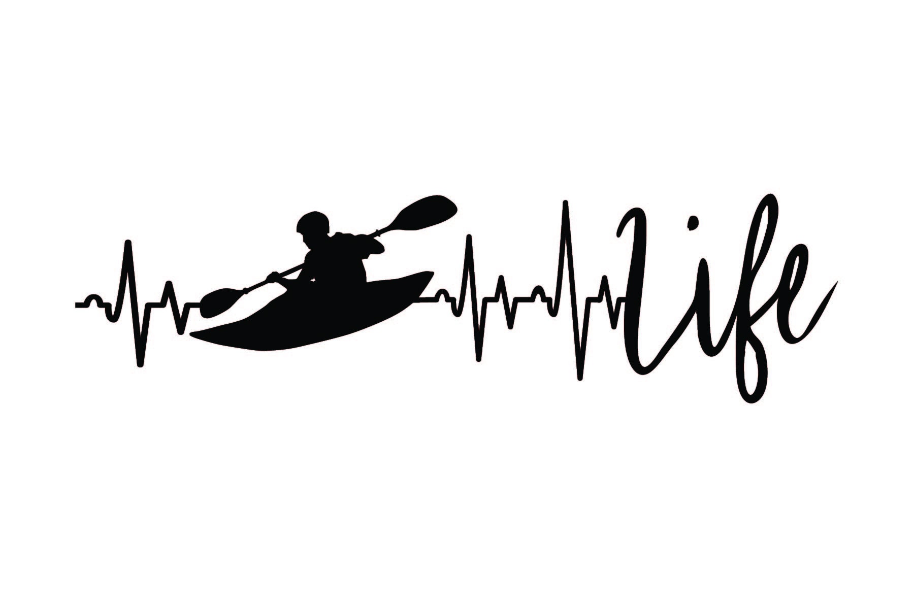 Kayak Life Heartbeat SVG PDF Jpg Png Digital File Glowforge | Etsy