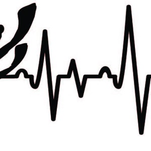 Vinyl Decal Snowmobile Heartbeat Life Makes a Great Gift Black, White ...