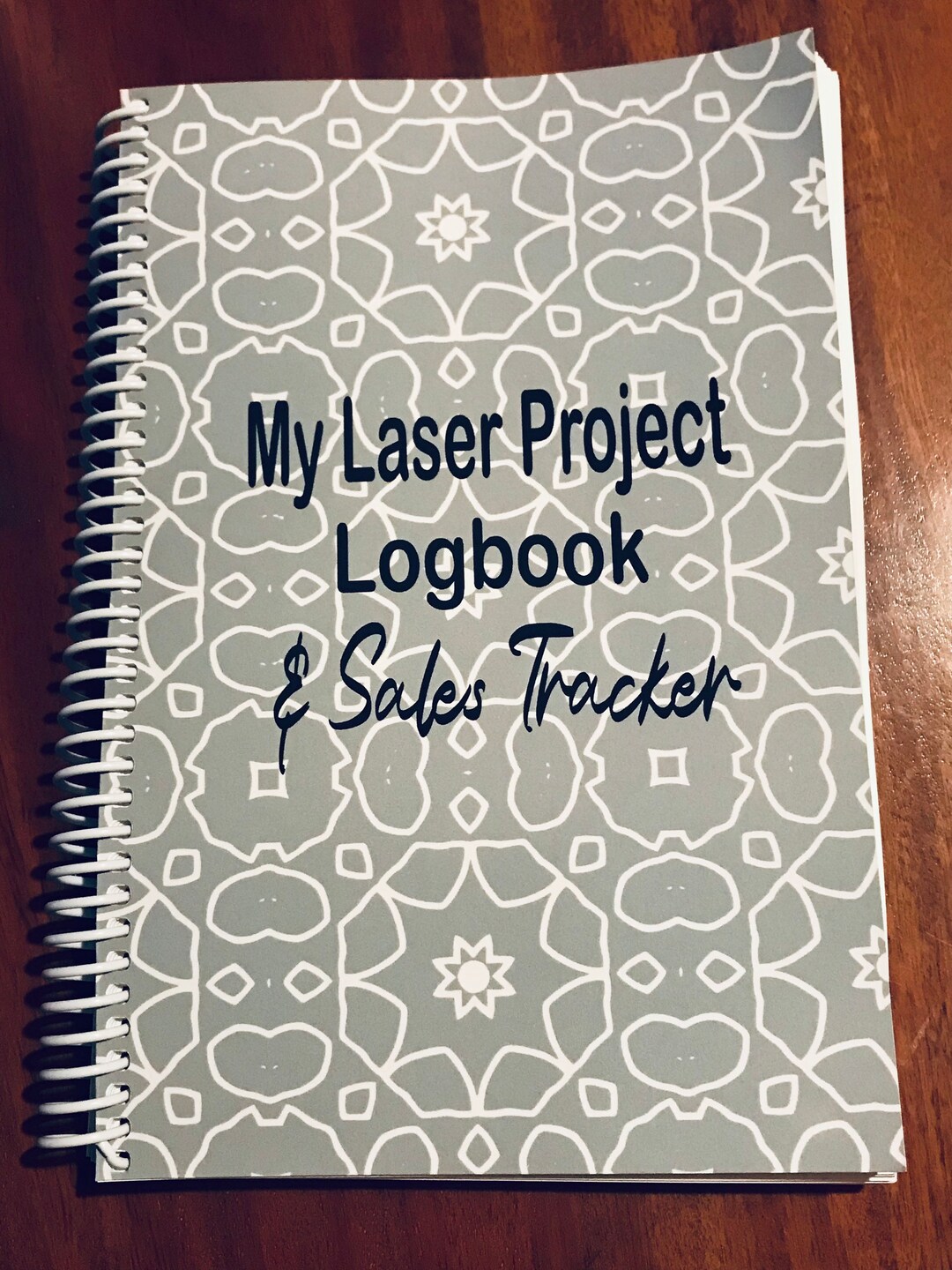 Coil Bound Laser File Logbook and Sales Tracker - Use With Glowforge ...