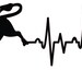 Bull Rider Rodeo Life Heartbeat SVG, PDF Jpg Png Digital File Glowforge ...