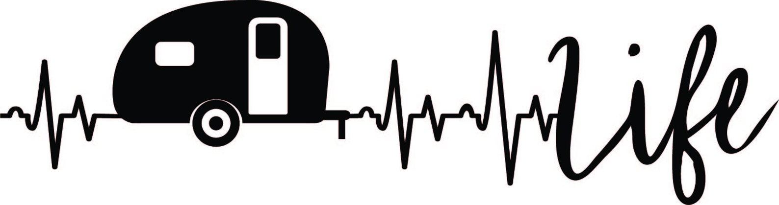 Camper Life Heartbeat SVG PDF Jpg .png Digital Glowforge - Etsy