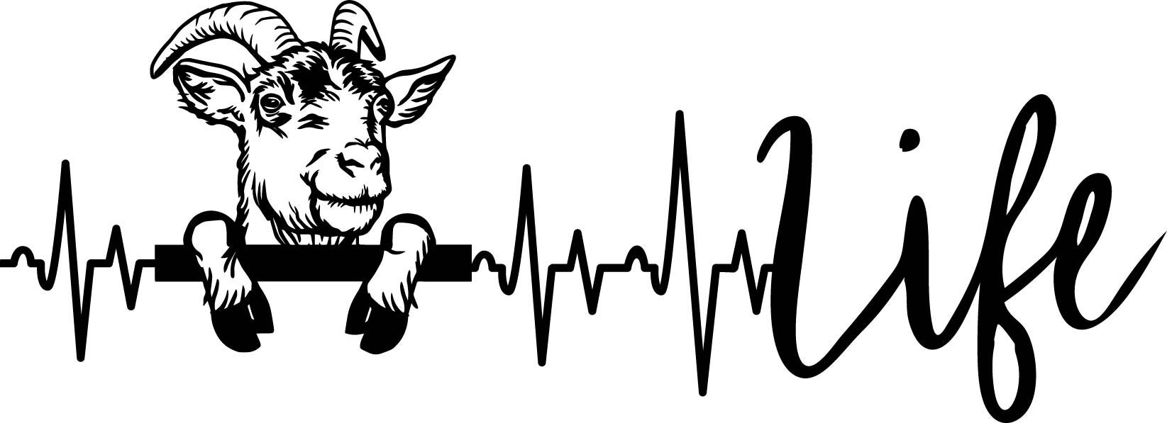 Goat Life Heartbeat SVG PDF Jpg .png Digital Glowforge Cricut - Etsy