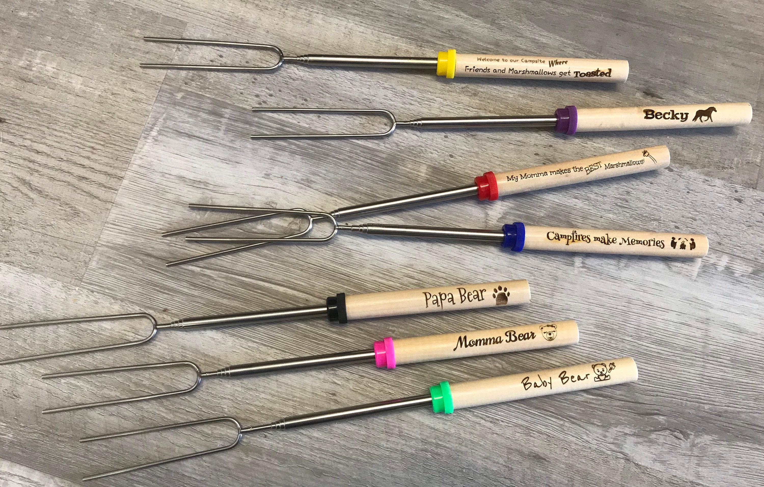 Fun Custom Engraved Marshmallow/ Hot Dog Roasting Camp Stick - Etsy