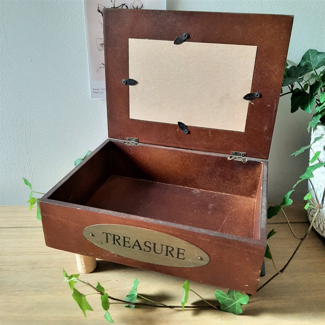 Vintage Style Treasure Box, Photo Box, Tissue Box, Wooden Storage Box ...