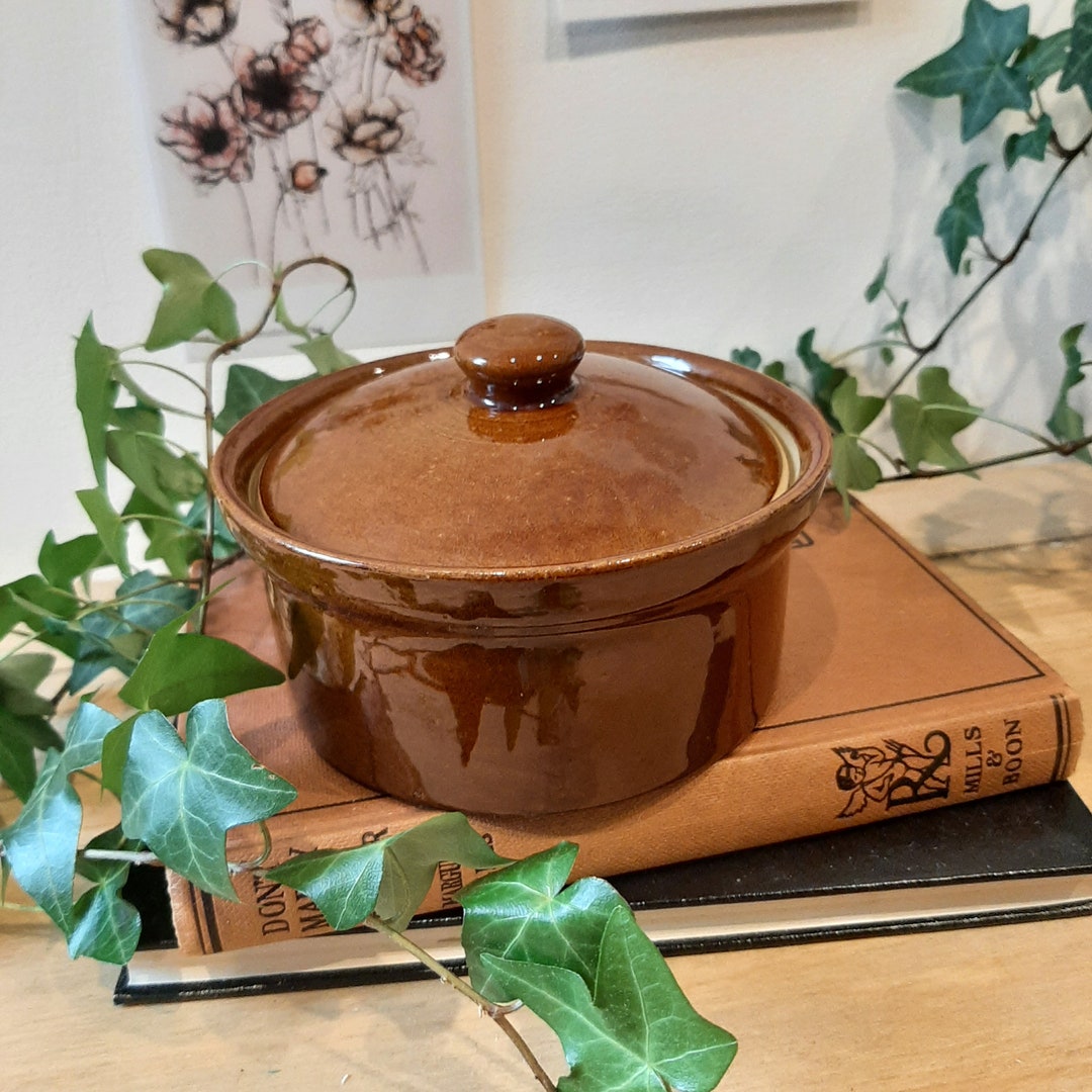 Pearsons of Chesterfield Pot With Lid, Vintage Oven Stoneware , Made in ...