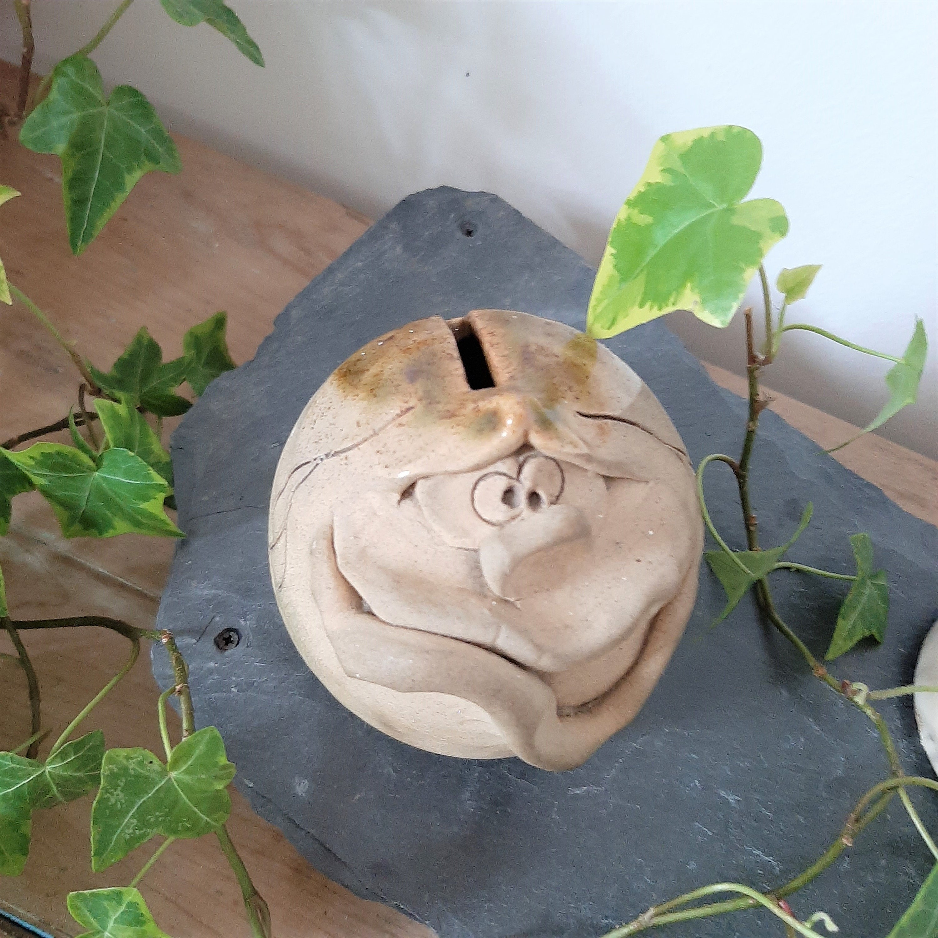 Vintage 1980s Money Box, Pretty Ugly Pottery, Wales Ugly Face Pottery ...
