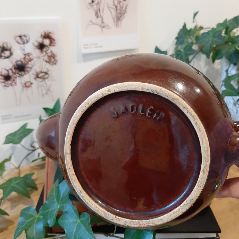 English Country Chocolate Brown Teapot, Vintage 1980's Sadler Teapot ...