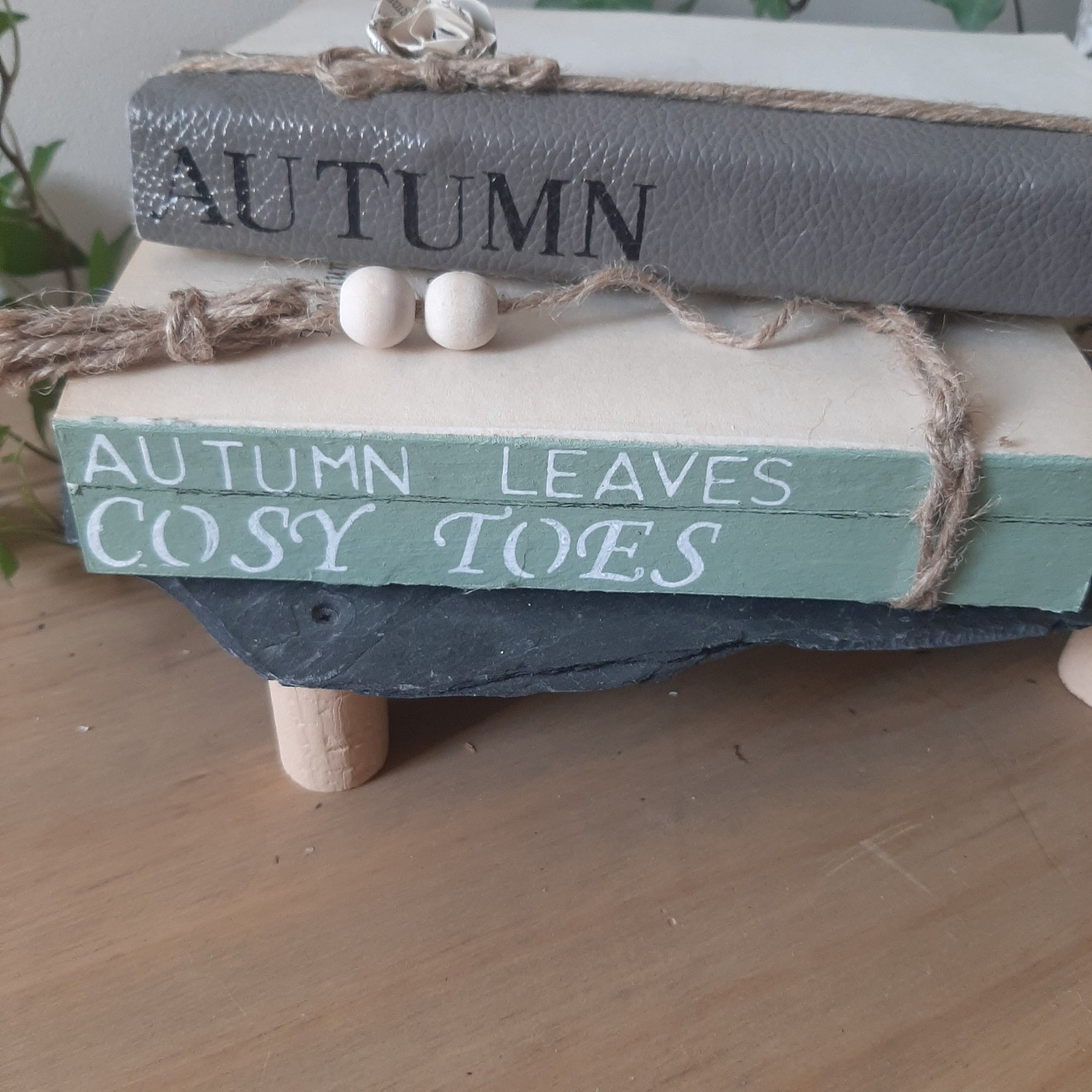 Handmade Autumn Book Stacks Autumn Shelf Decor Pumpkin - Etsy