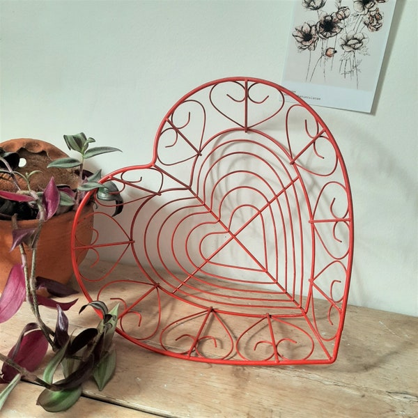 Wire Heart Basket - Etsy