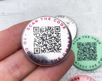 Qr Code Buttons - Etsy
