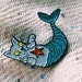 Cat Enamel Pin Cat Mermaid Enamel Pin Mermaid Cat Mermaid - Etsy