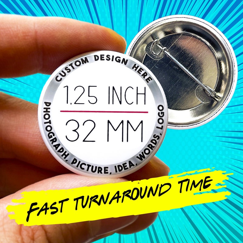 Button Pins - Etsy
